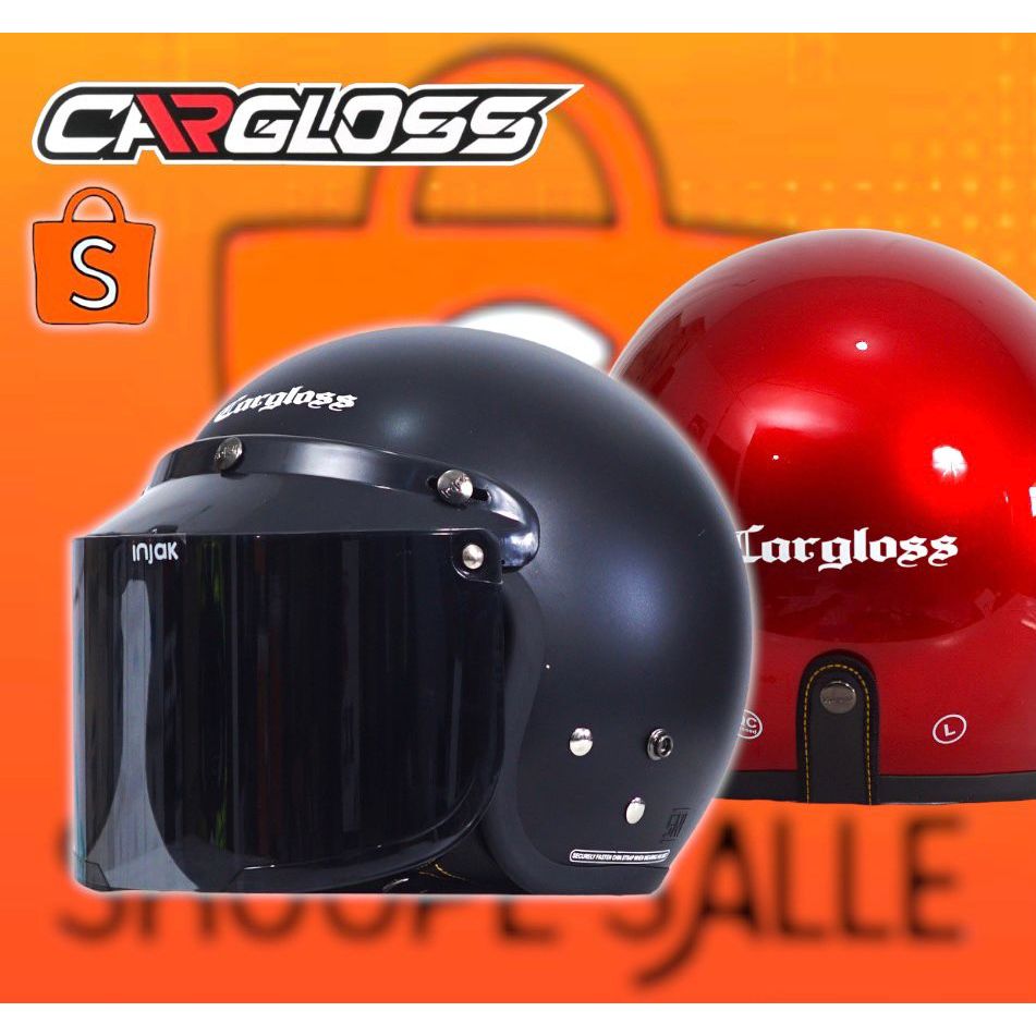 Jual ORIGINAL HELM CARGLOSS CARGLOSS CFM PAKET KACA DATAR | Shopee ...