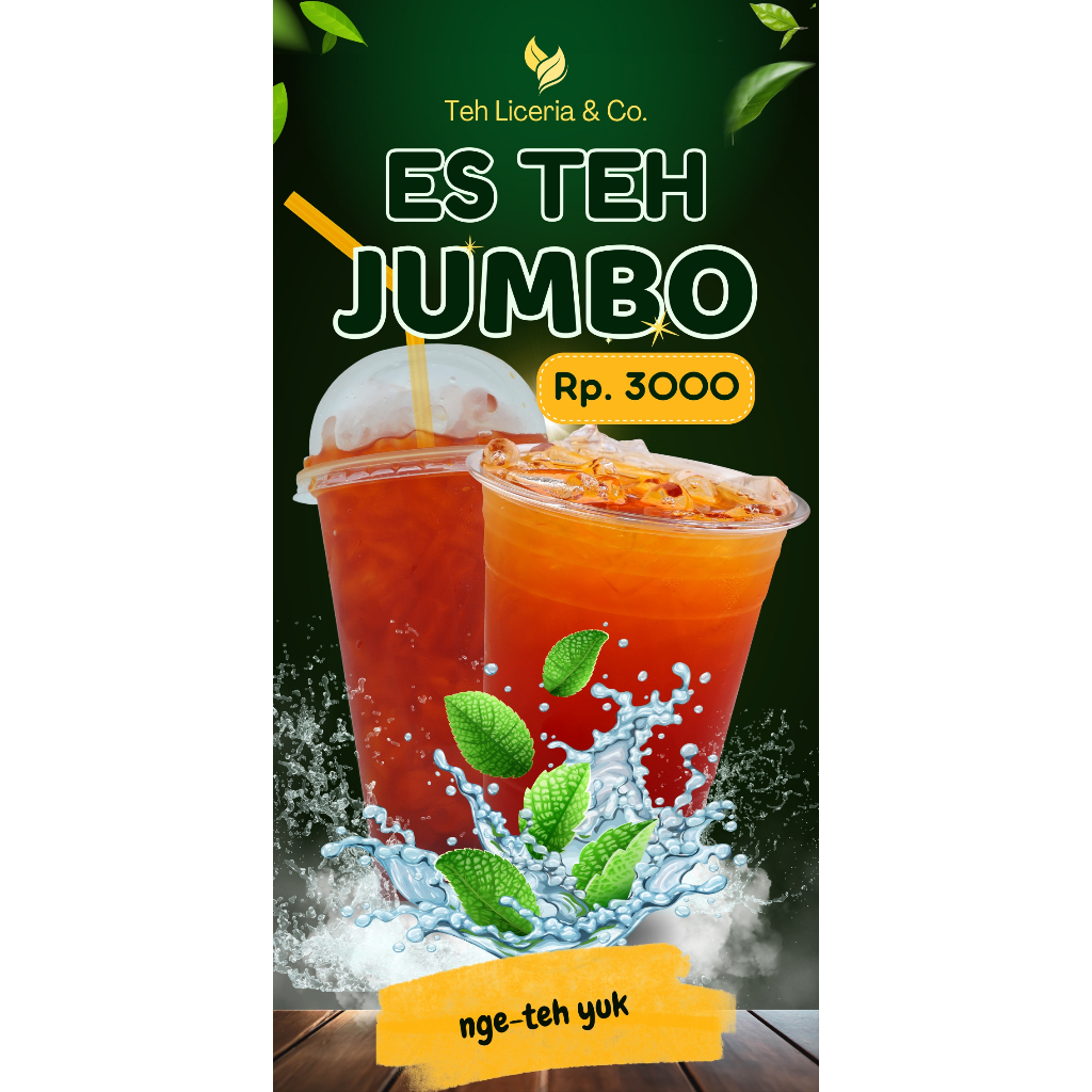 Jual BANNER JUALAN ESTEH JUMBO LENGKAP DENGAN HARGA | Shopee Indonesia