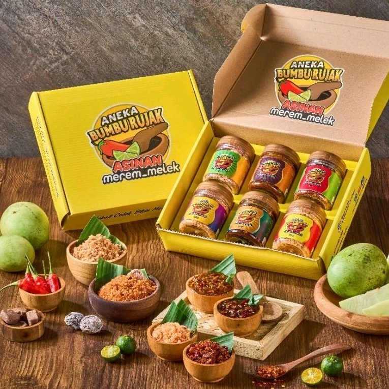 Jual Aneka Bumbu Rujak ( lengkap isi 6 toples ) | Shopee Indonesia