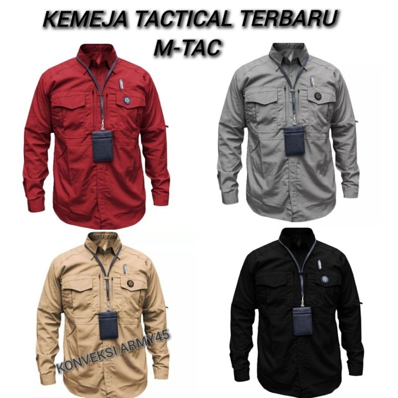 Jual Grosir Kemeja Tactical M_Tac Lengan Panjang/outdoor/Lapangan/Pdl ...