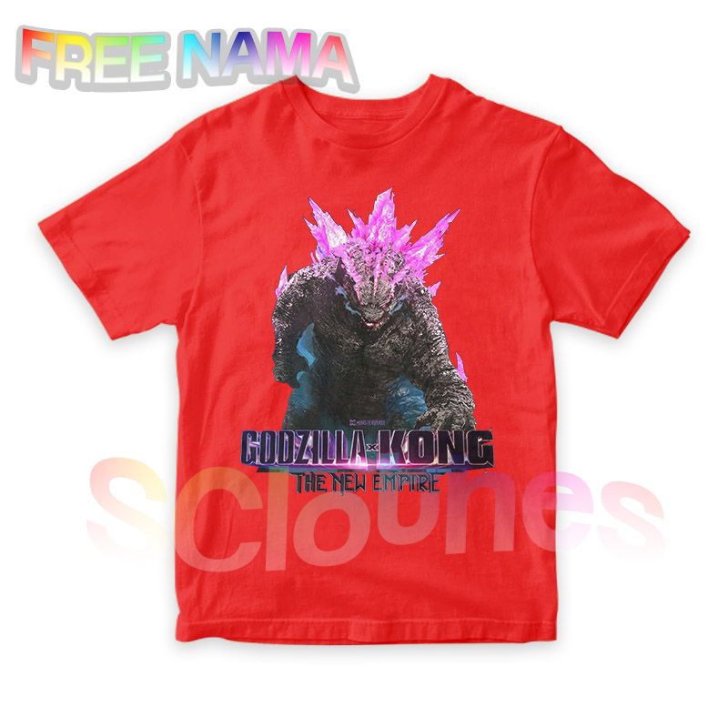 Jual Baju Anak Kaos FILM GODZILLA X KONG THE NEW EMPIRE EVOLVED FREE ...