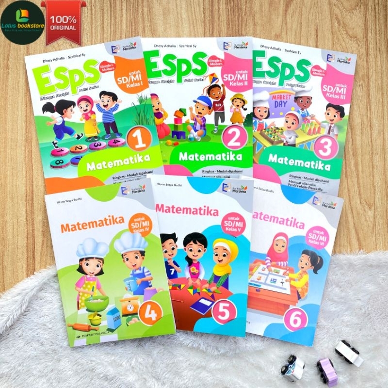 Jual Esps Matematika SD Kelas 1 2 3 4 5 6 - Kurikulum Merdeka - Penerbit Erlangga - Buku ...