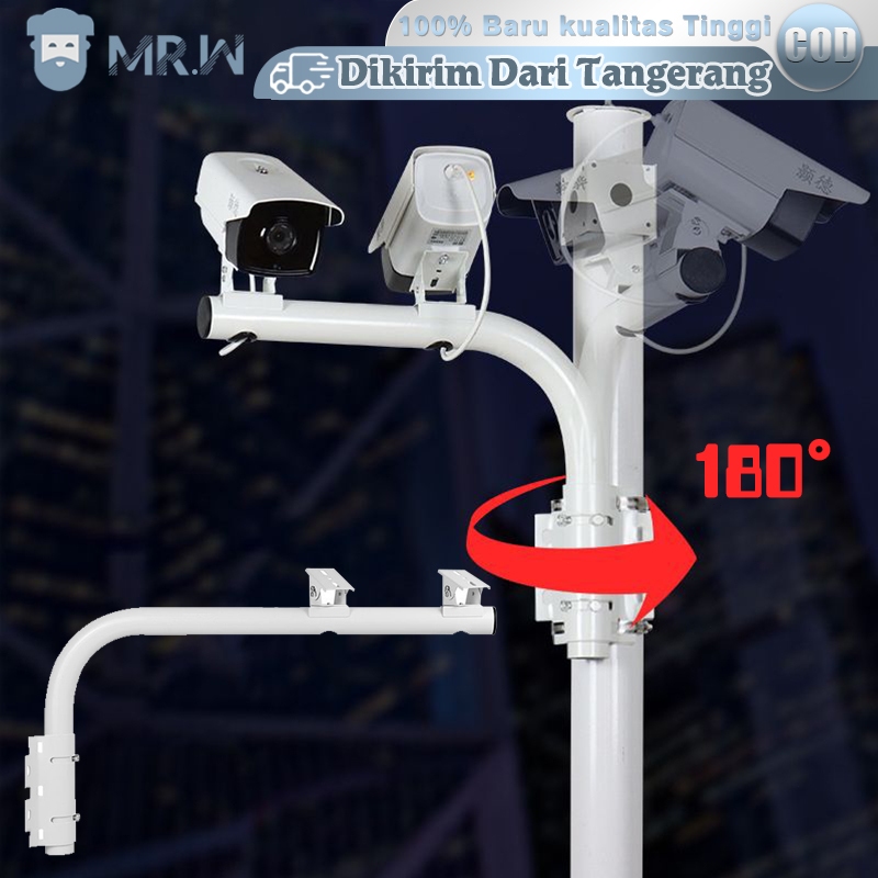 Jual 100cm Rak CCTV Dinding Set Holder CCTV Rotasi 180 Tempat CCTV ...