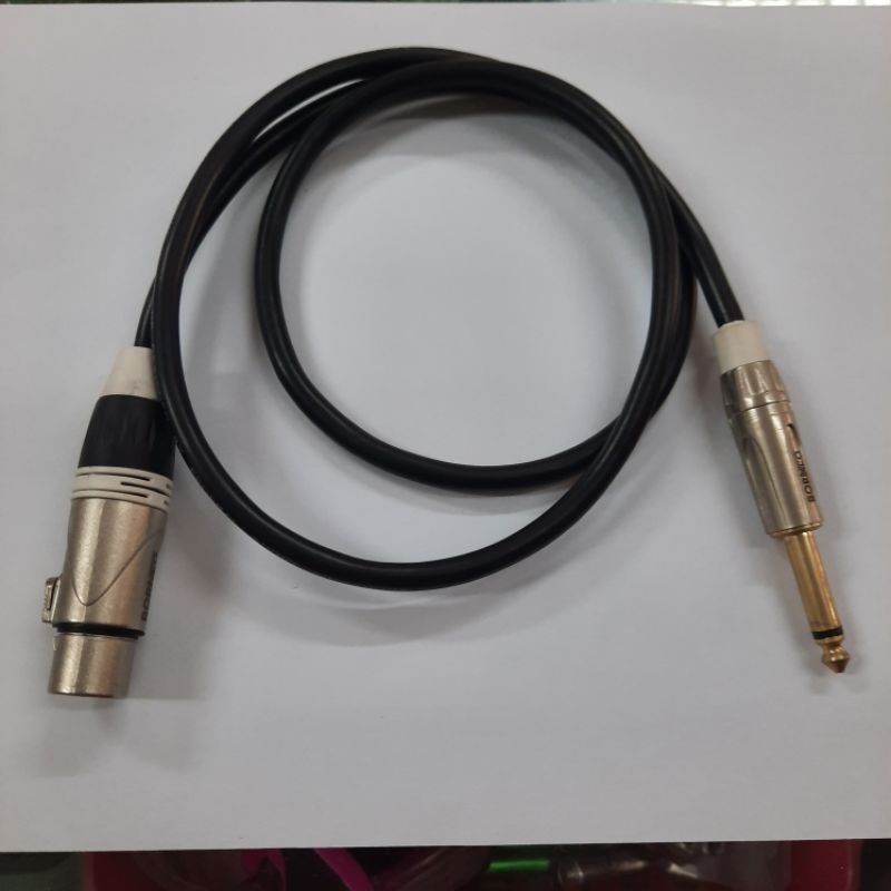 Jual kabel canon xlr female/ male ke toa mono 1 meter | Shopee Indonesia