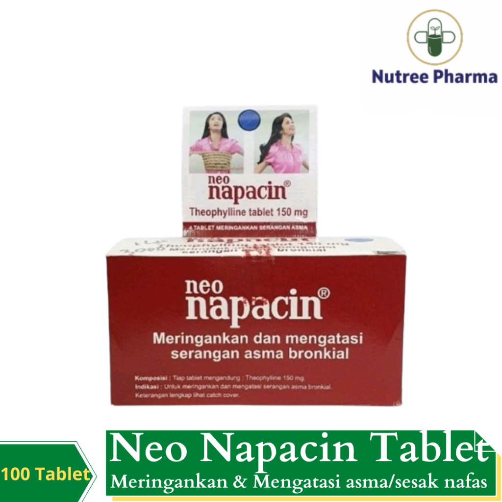Jual NEO NAPACIN TABLET 100 TABLET | Untuk Obat Asma / Sesak Nafas ...