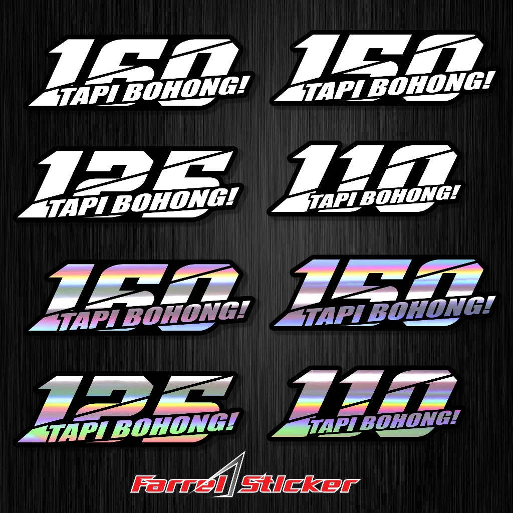 Jual Stiker 125 150 160 110 tapi bohong! Sticker 125 bohong | Shopee ...