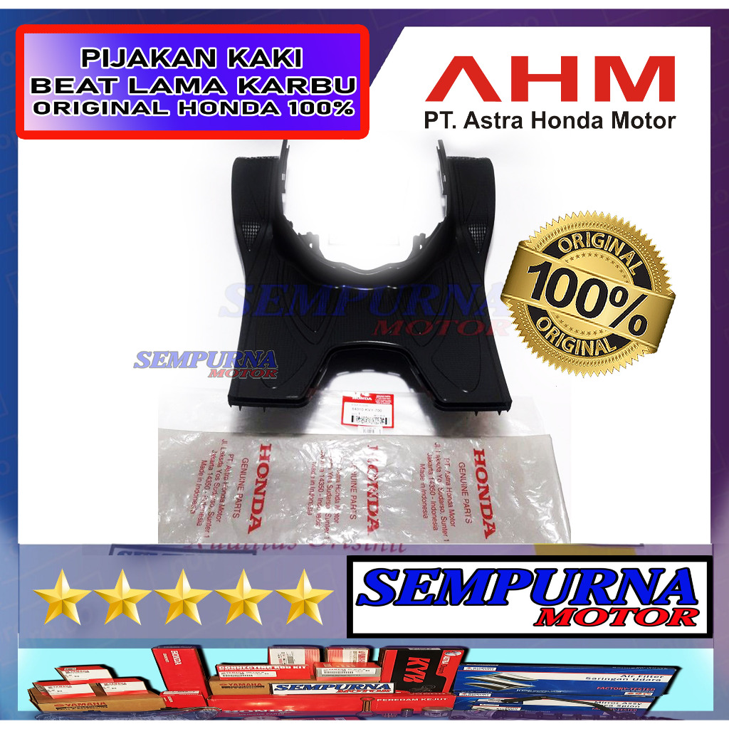 Jual 64310-KVY-700 Pijakan kaki Dek Atas Beat Lama Karbu 2010 100% Original Honda Asli Ori HGP ...