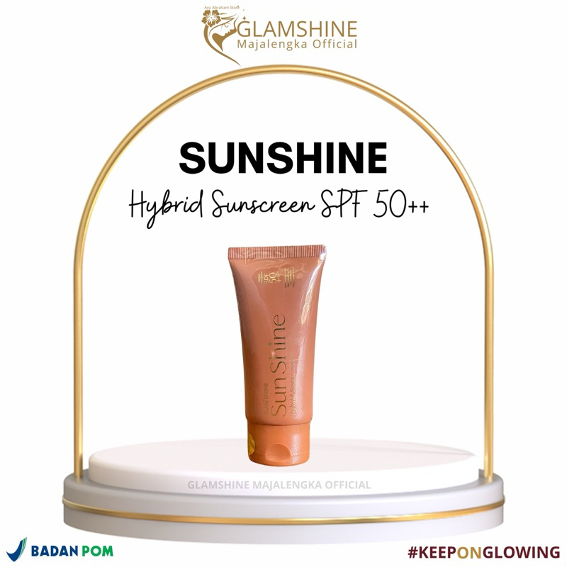 Jual SUNSHINE HYBRID SUNSCREEN GLAMSHINE SPF 50++ | Shopee Indonesia
