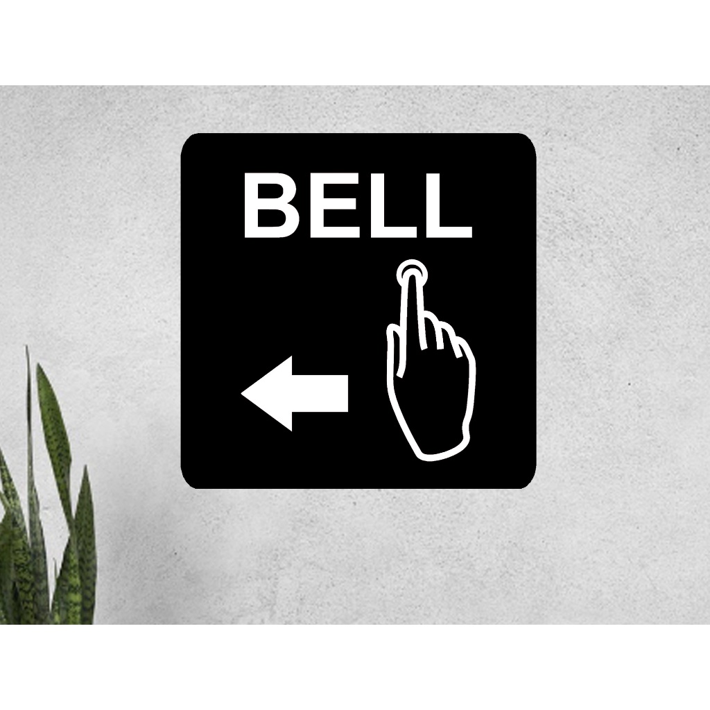 Jual Sign Akrilik - BELL - Signage Bell Rumah / Papan Bell Rumah / Bell ...