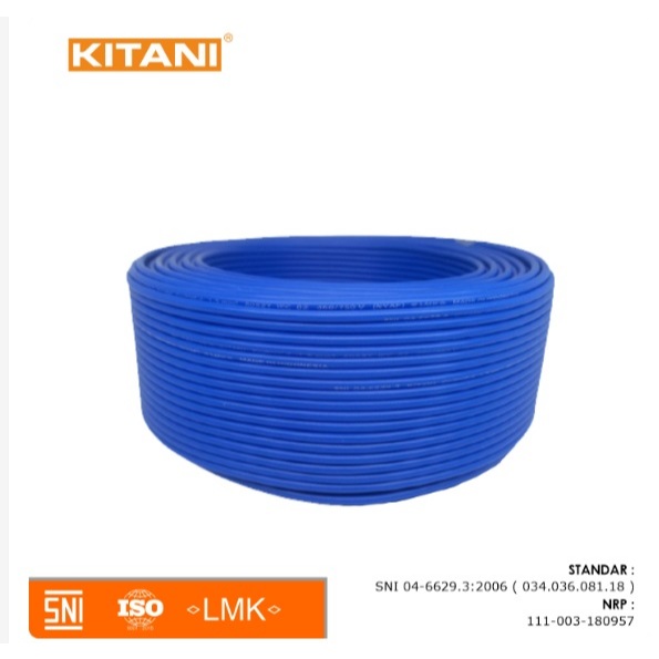 Jual KITANI - NYAF 0.5 mm² – Kabel Tembaga Serabut - 50 Meter | Shopee Indonesia