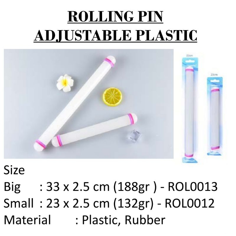 Jual Rolling Pin Adjustable Plastik Kecil, Besar [ ROL0012 , ROL0013 ...