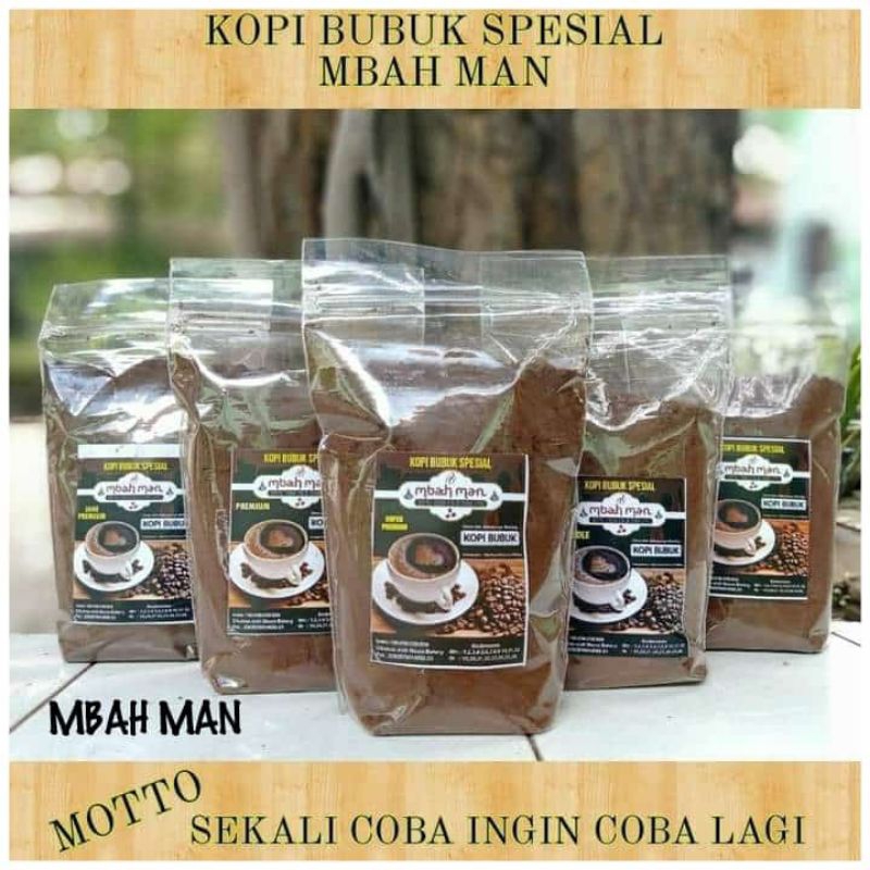 Jual kopi bubuk spesial Mbah man 1kg | Shopee Indonesia