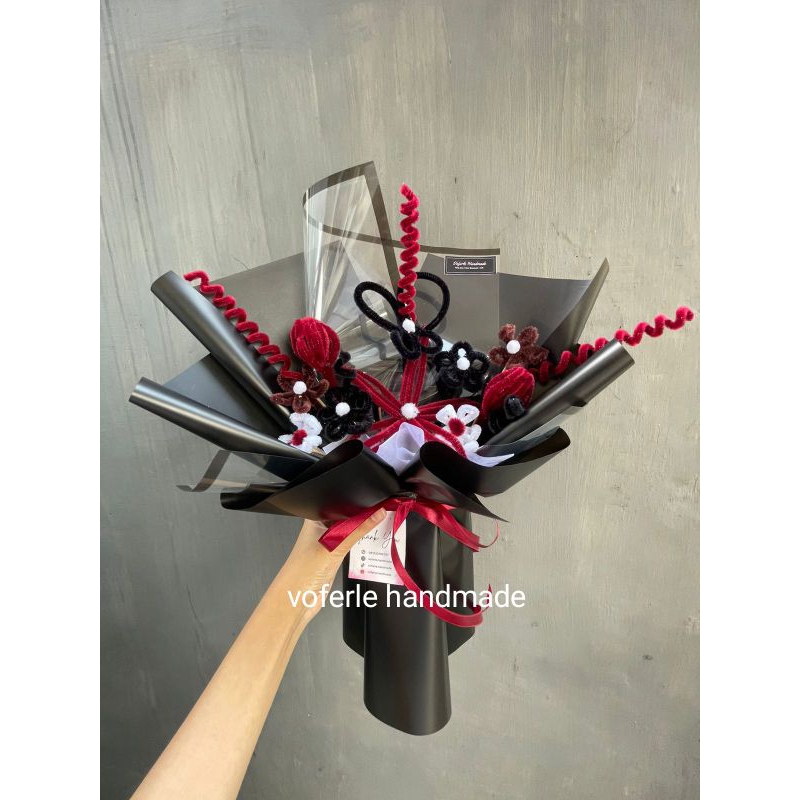 Jual Buket Bucket Bunga Pipe Cleaner Kawat Bulu Murah Kado Pacar ...