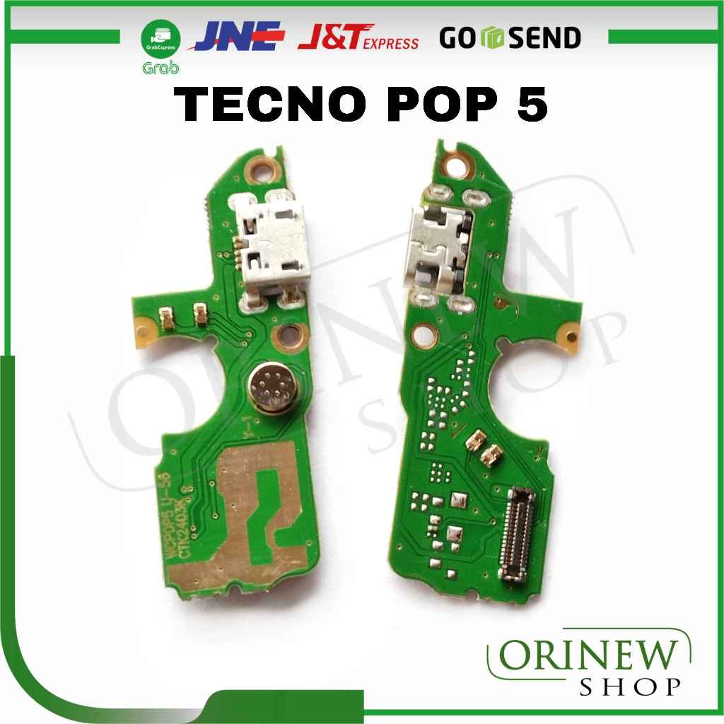 Jual Pcb Board Usb Konektor Cas Tecno Pop 5 Connector Charger Papan Mic ...