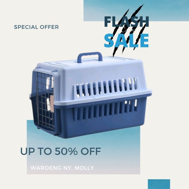 Jual Pet Cargo Hewan Per Carrier Pintu Besi | Shopee Indonesia