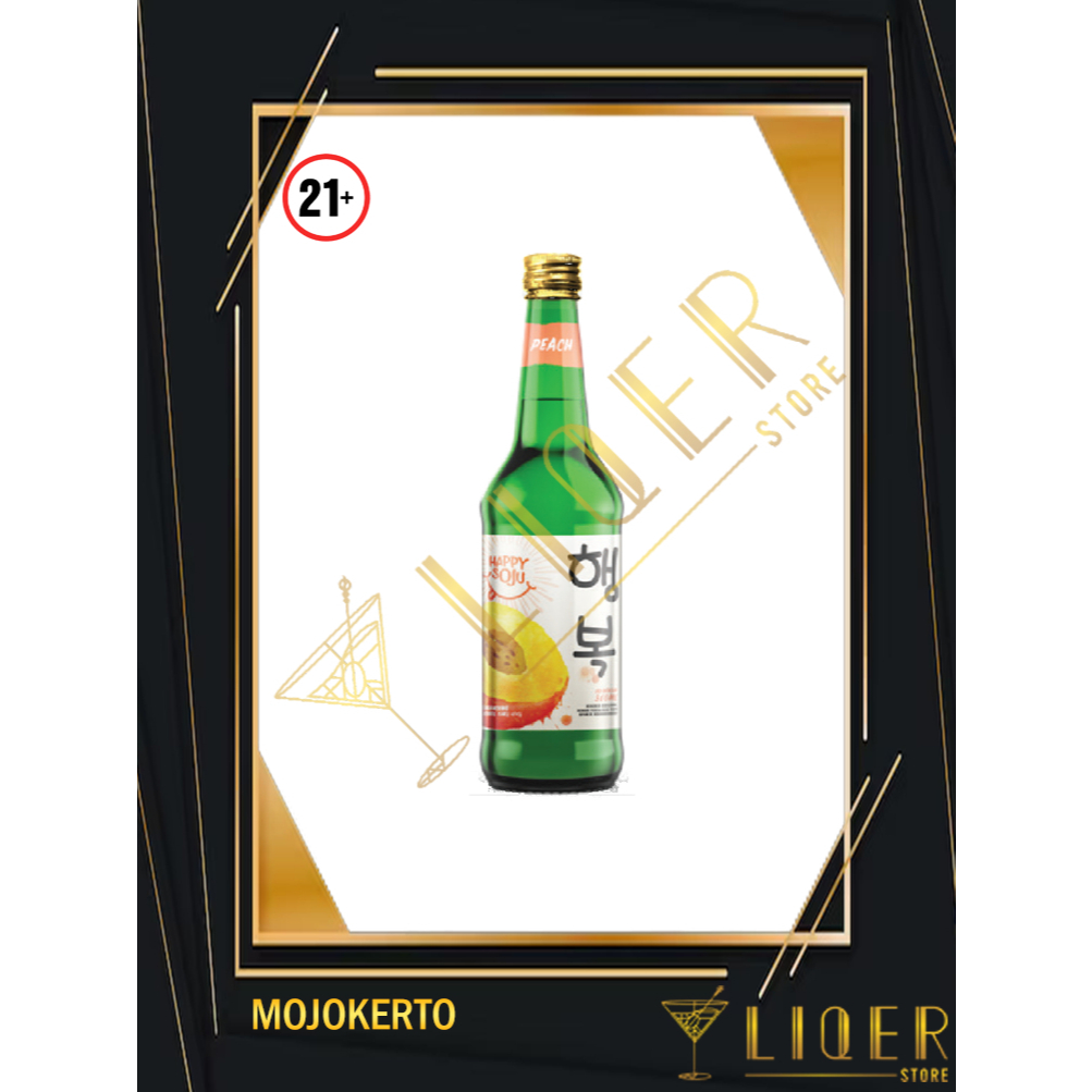 Jual Happy Soju Peach - Soju botol rasa Persik 360ml | Shopee Indonesia