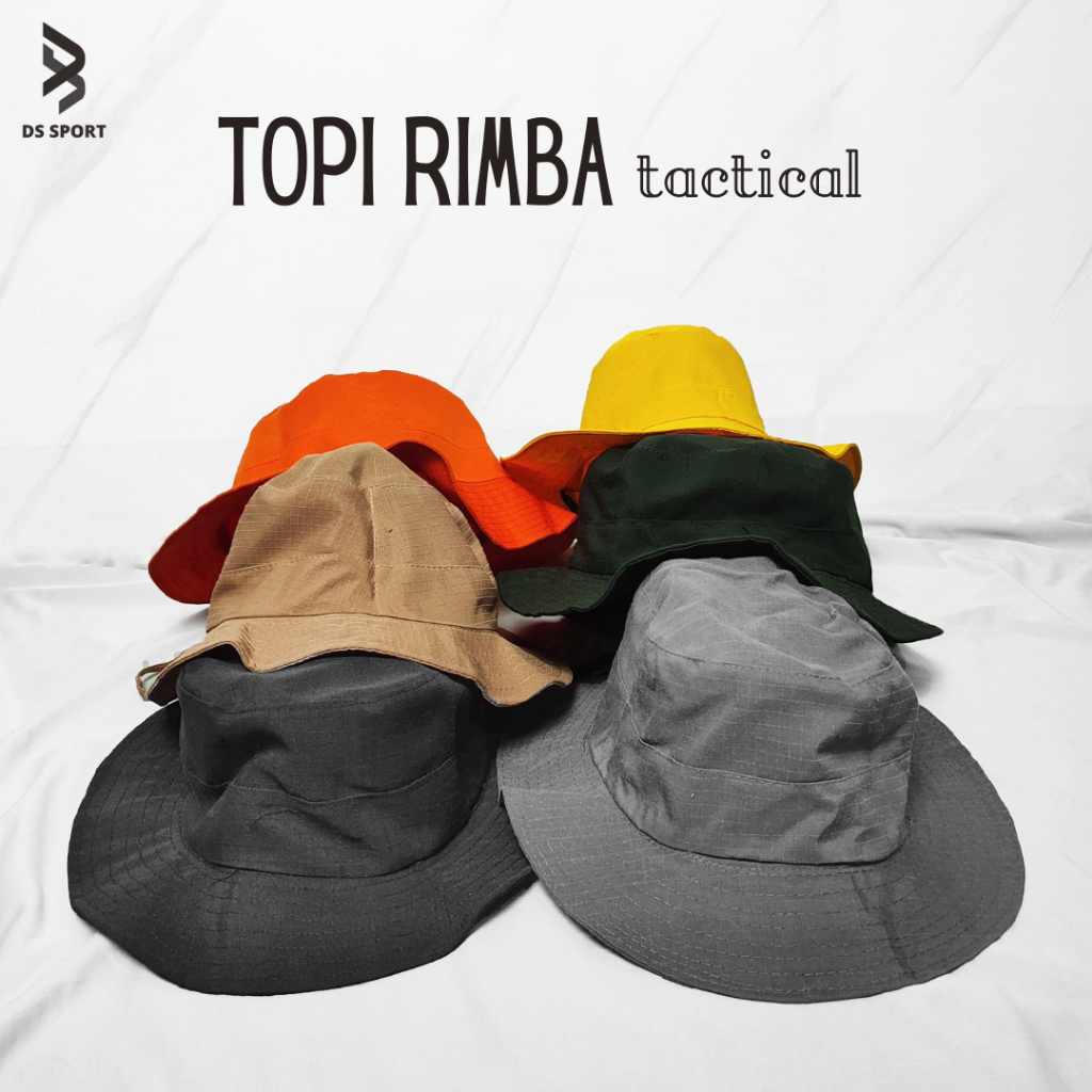 Jual Topi Rimba Tactical Topi Gunung Hiking Polos Tali Bucket Hat ...