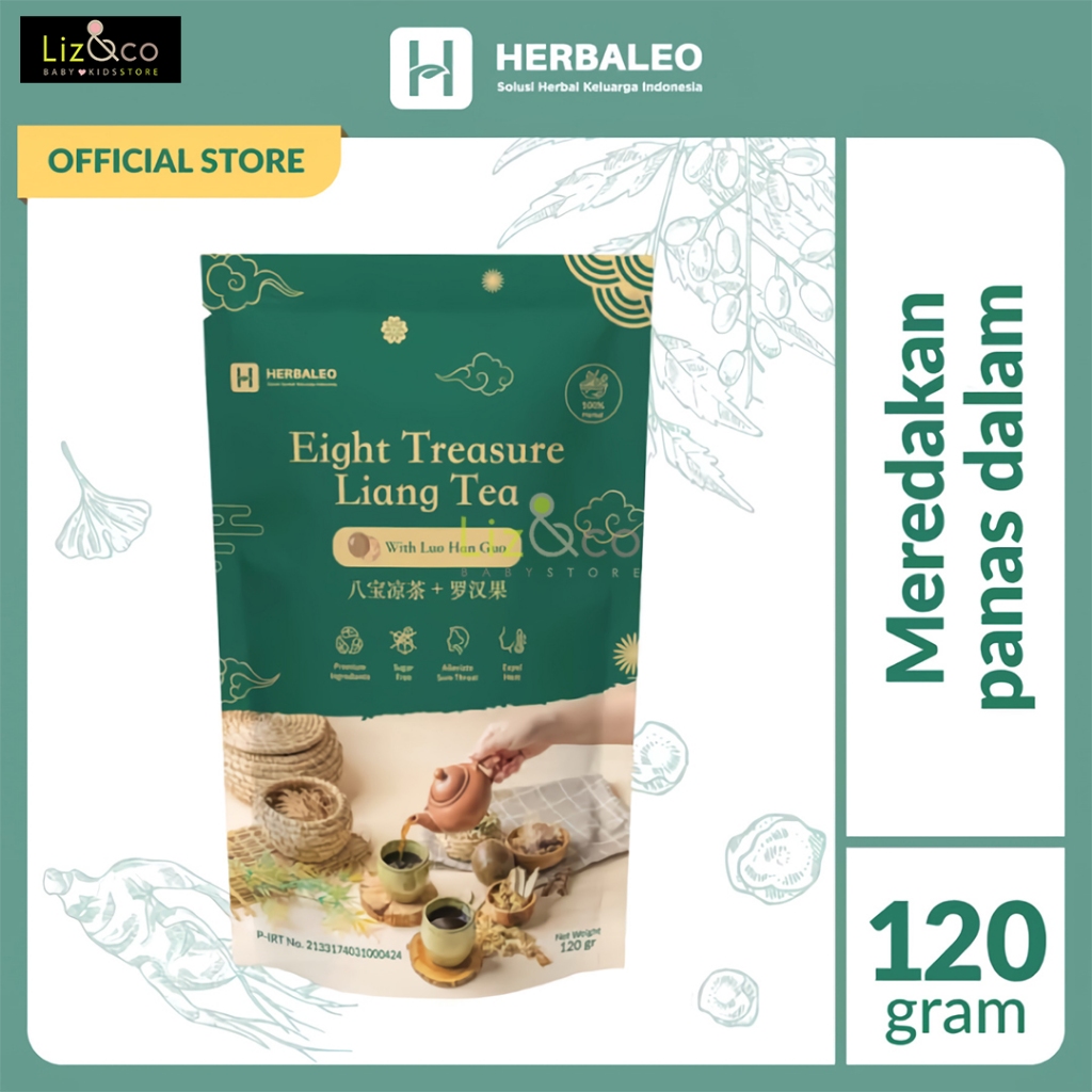Jual Herbaleo Eight Treasure Liang Tea with Luo Han Guo - Minuman Untuk ...
