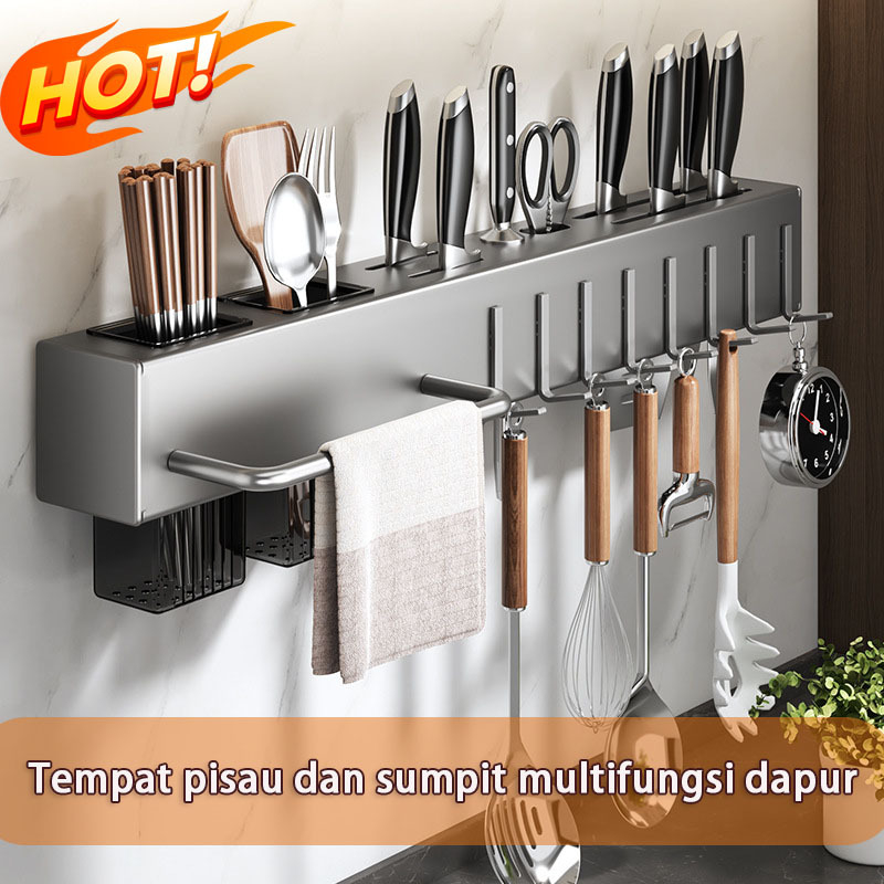 Jual Rak pisau dinding Dapur Stainless Steel Rak Gantung Dapur ...