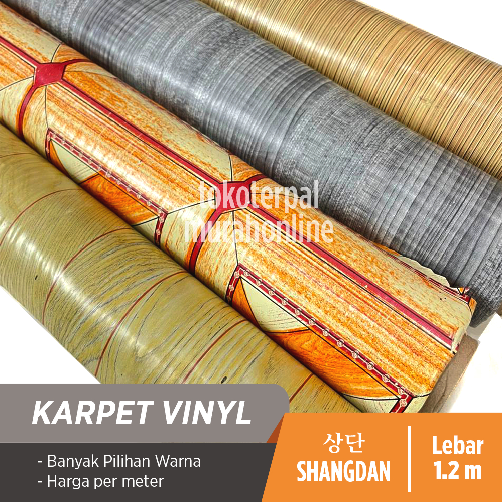 Jual Karpet Plastik Vinyl (1 ROLL) Lebar 1.2 x 15 METER Motif KAYU ...