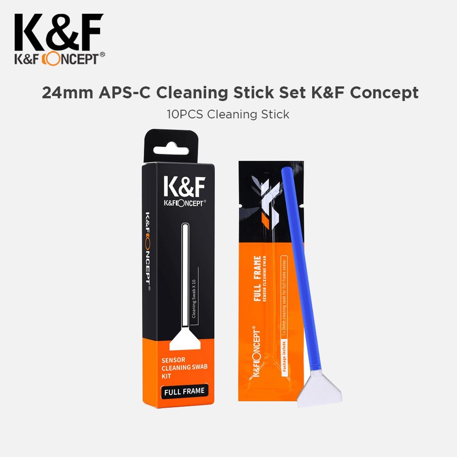 Jual K&F KNF Concept 24mm APS-C Sensor Cleaning Stick Kit Set - 10 PC ...