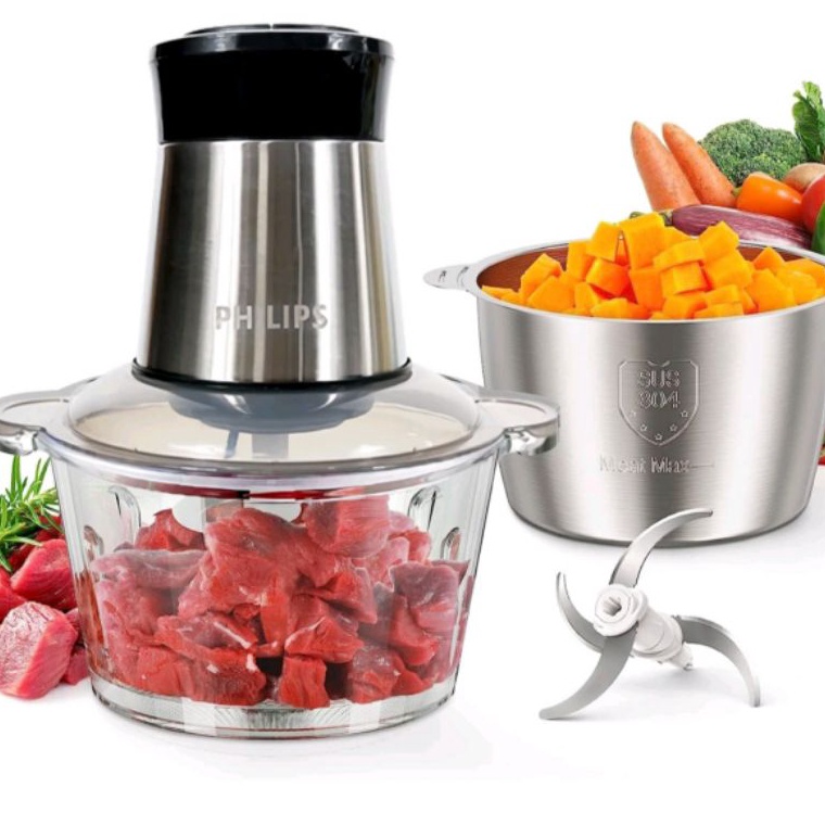 Jual KODE F12V PROMO TERBARU CHOPPER PHILIPS STAINLESS CHOPPER ...