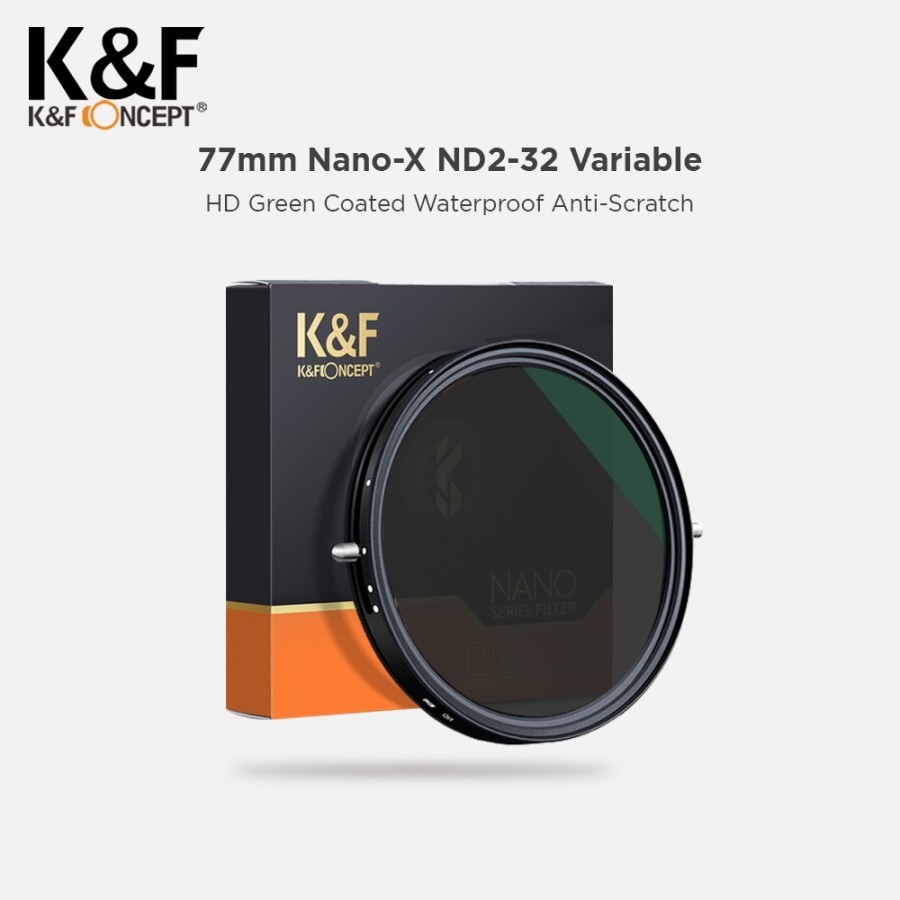 Jual K&F KNF Concept 77mm Lens Filter Nano-X Variable Fader ND2-32 ...