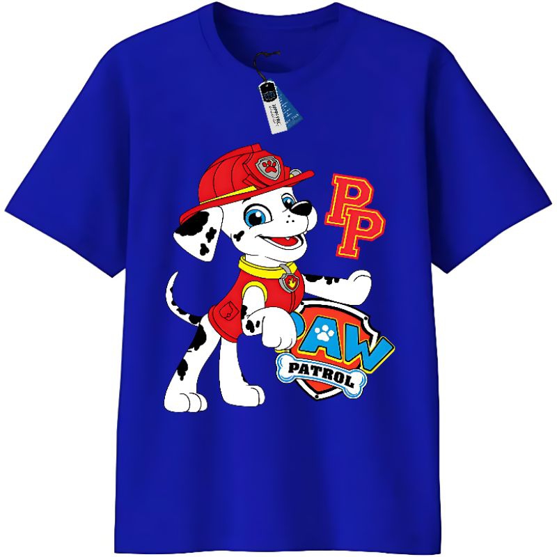 Jual Kaos Baju Pria Wanita Unisex Anak Polisi Paw Patrol Rubble Skye Zuma Cap'n Turbot Alex ...