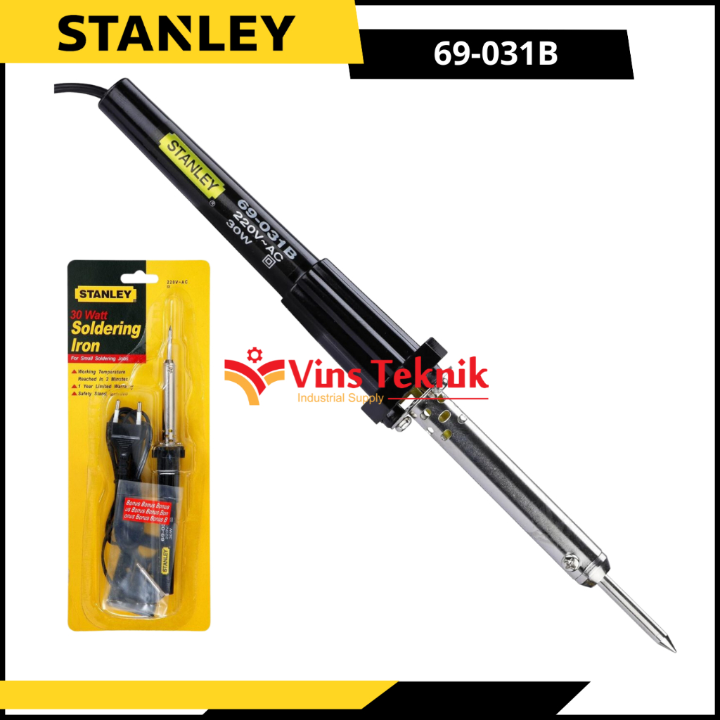 Jual Solder Listrik 30watt Soldering Iron Round 69-031 STANLEY 69-031B ...