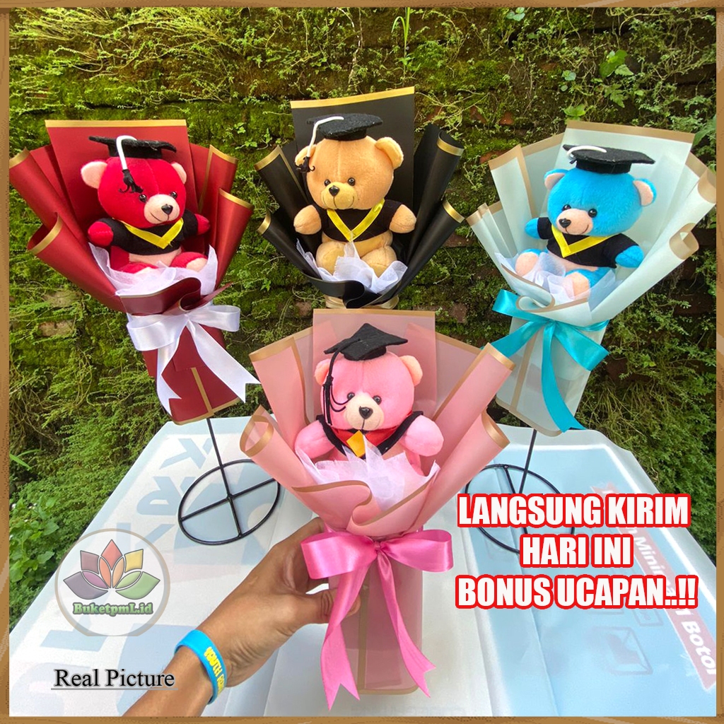 Jual buket bunga wisuda/buket bunga graduation /buketwisuda | Shopee ...