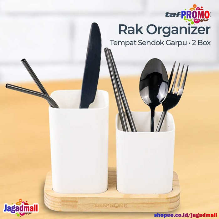 Jual Rak Organizer Dapur Tempat Sendok Garpu 2 Box | Shopee Indonesia