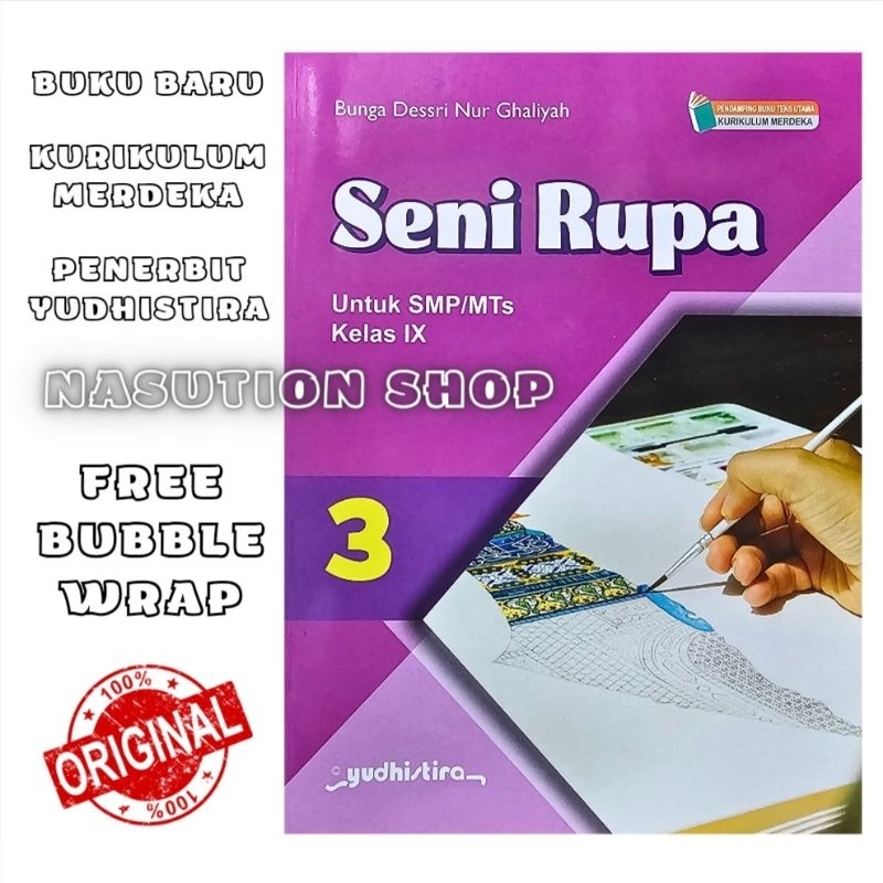 Jual Buku Seni Rupa Kelas 1 2 3 / 7 8 9 SMP/MTs Yudhistira Kurikulum Merdeka ( KURMER ) Original ...