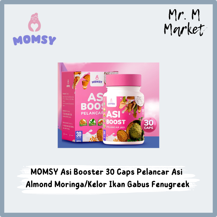 Jual ASI Booster Momsy Pelancaran ASI 30 kapsul BPOM Halal - Booster ...