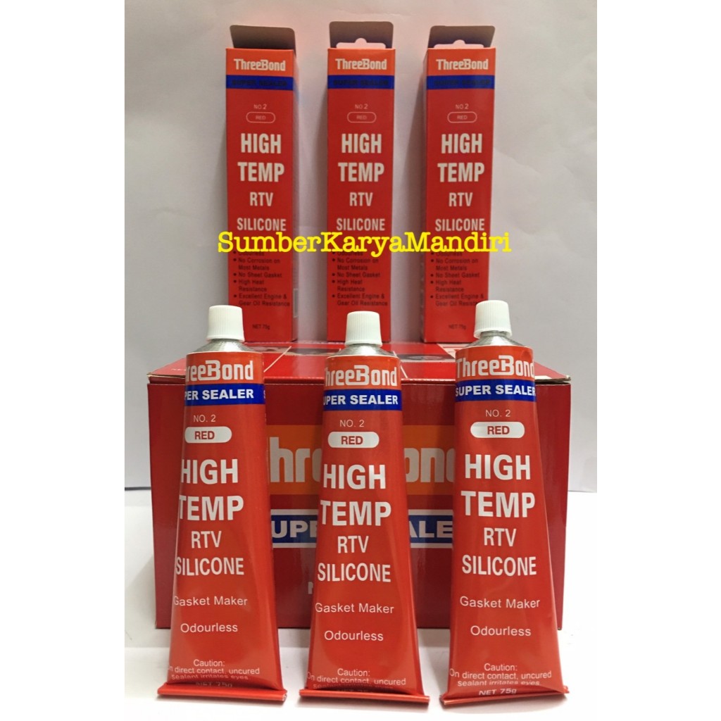 Jual Threebond High Temp No.2 Red (75gr) | Shopee Indonesia