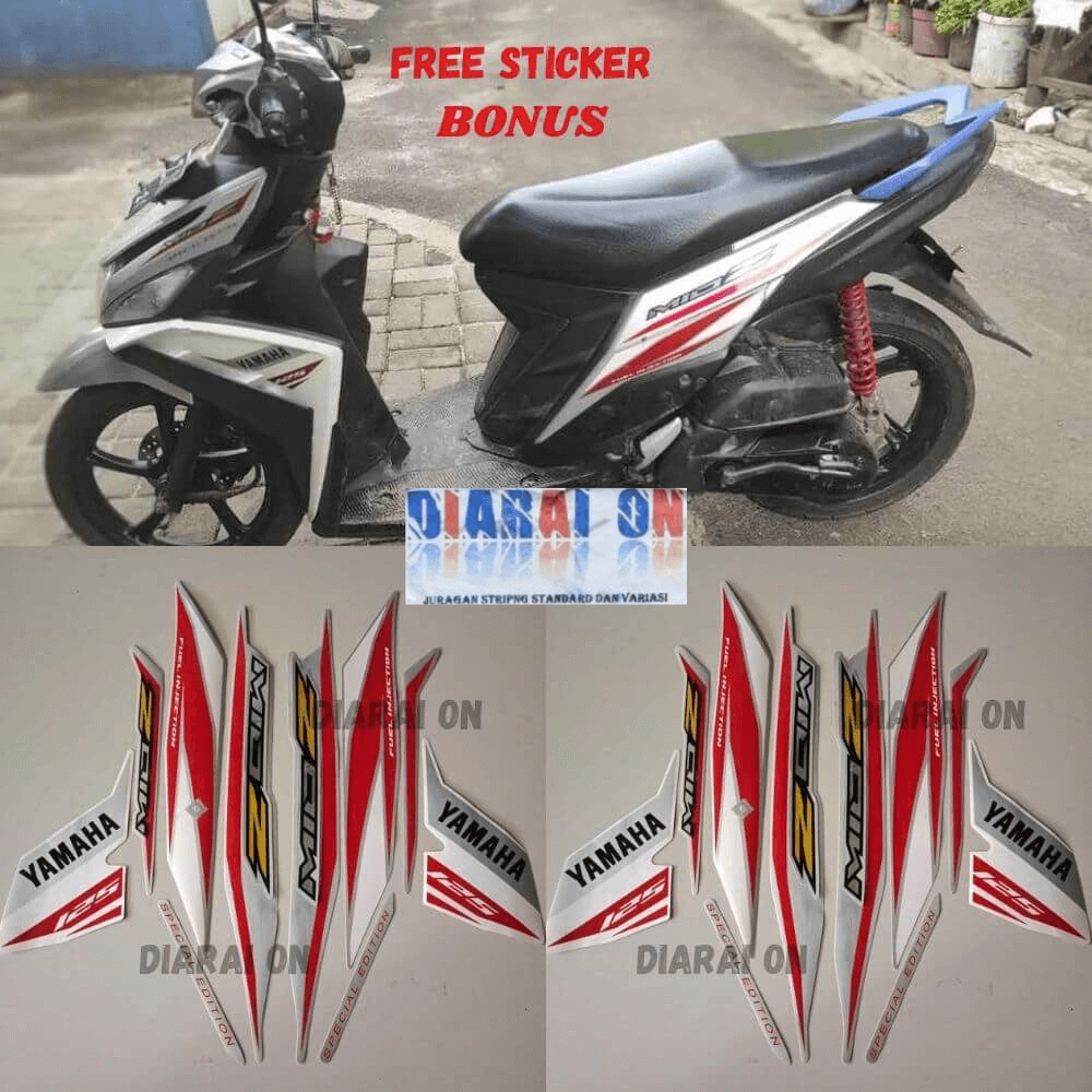 Jual Stiker Striping Yamaha Mio Z 2016 2017 - Mio Z 125 Mio SIlver ...