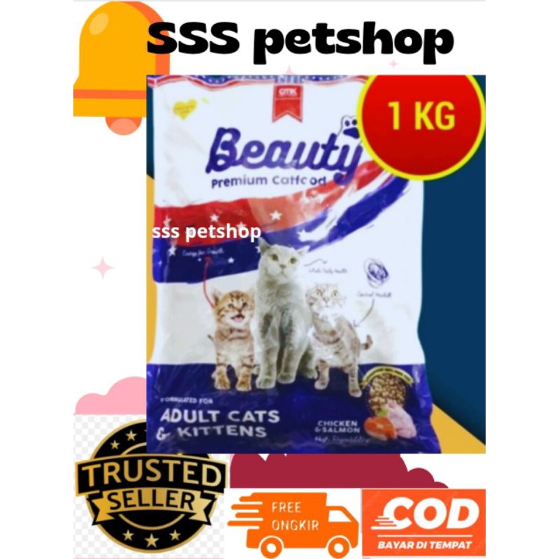 Jual pakan kucing beauty 1kg | Shopee Indonesia