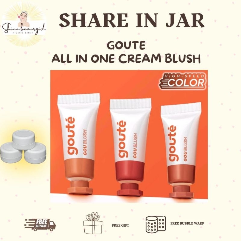 Jual [SHARE IN JAR] GOUTE Goublush - All in one Cream blush for blush ...