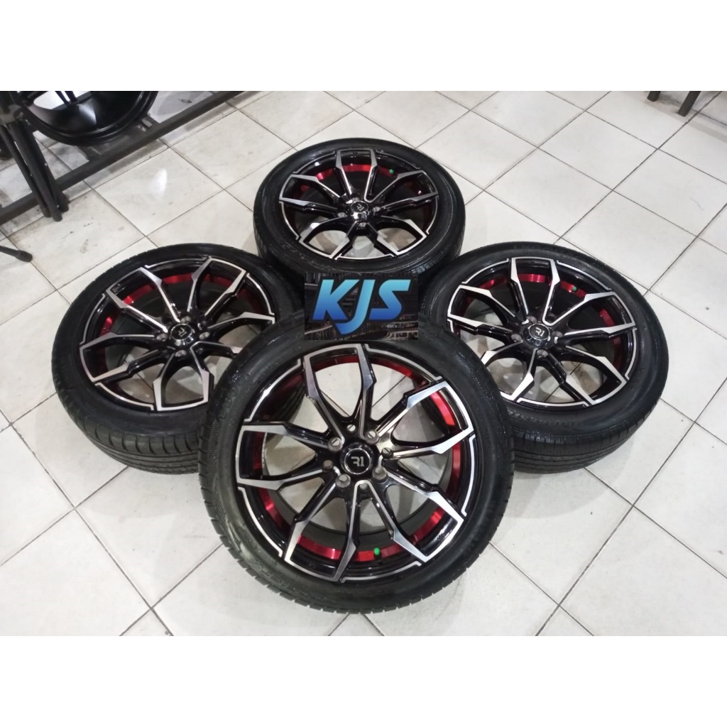Jual Velg Racing Bekas Ring 16 Brave Pcd 4x100 4x114 Ban 195/50 R16 Buat Vios Yaris Jazz City ...