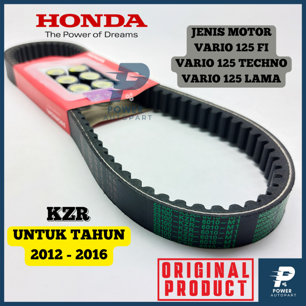 Jual VANBELT V-BELT ORIGINAL KZR SET ROLLER HONDA VARIO TECHNO 125 ...