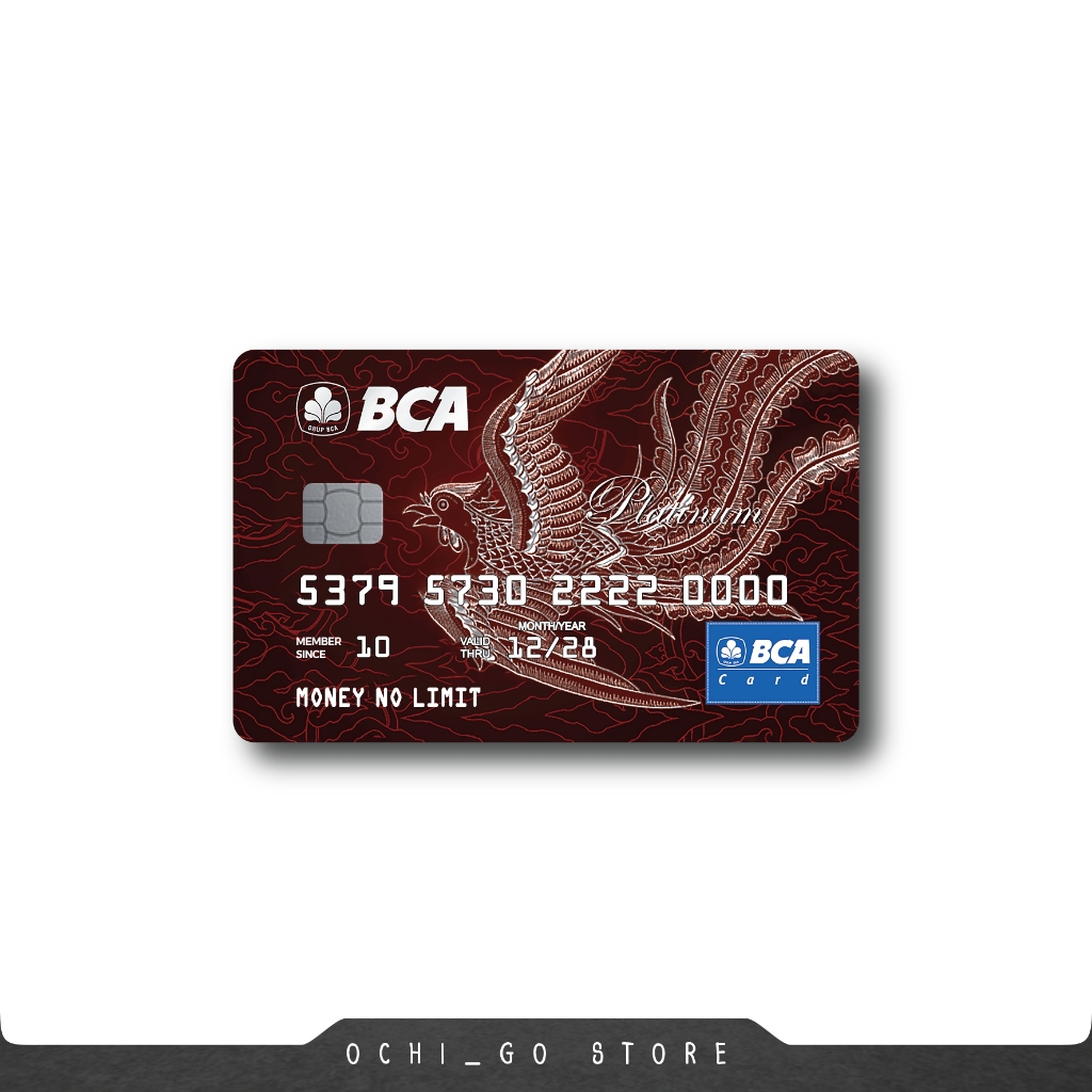Jual Stiker Kartu Atm Garskin Skin Card Custom Bank BCA Prioritas ...