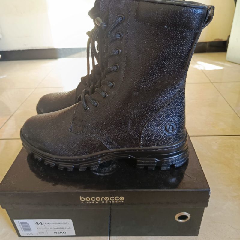 Jual SEPATU BOOT BOCOROCCO HITAM Size 44 (BARU) | Shopee Indonesia