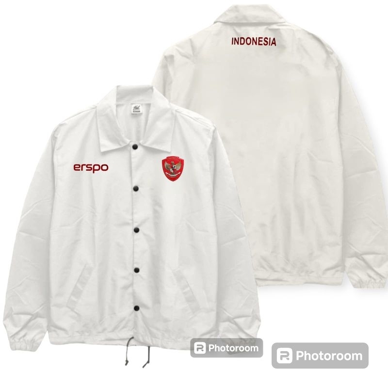 Jual jaket timnas indonesia coach logo garuda terbaru unisex big size ...
