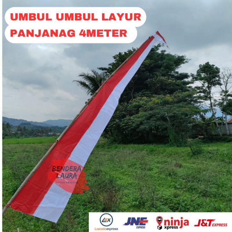 Jual BENDERA UMBUL UMBUL LAYUR PANJANG 4 METER | Shopee Indonesia