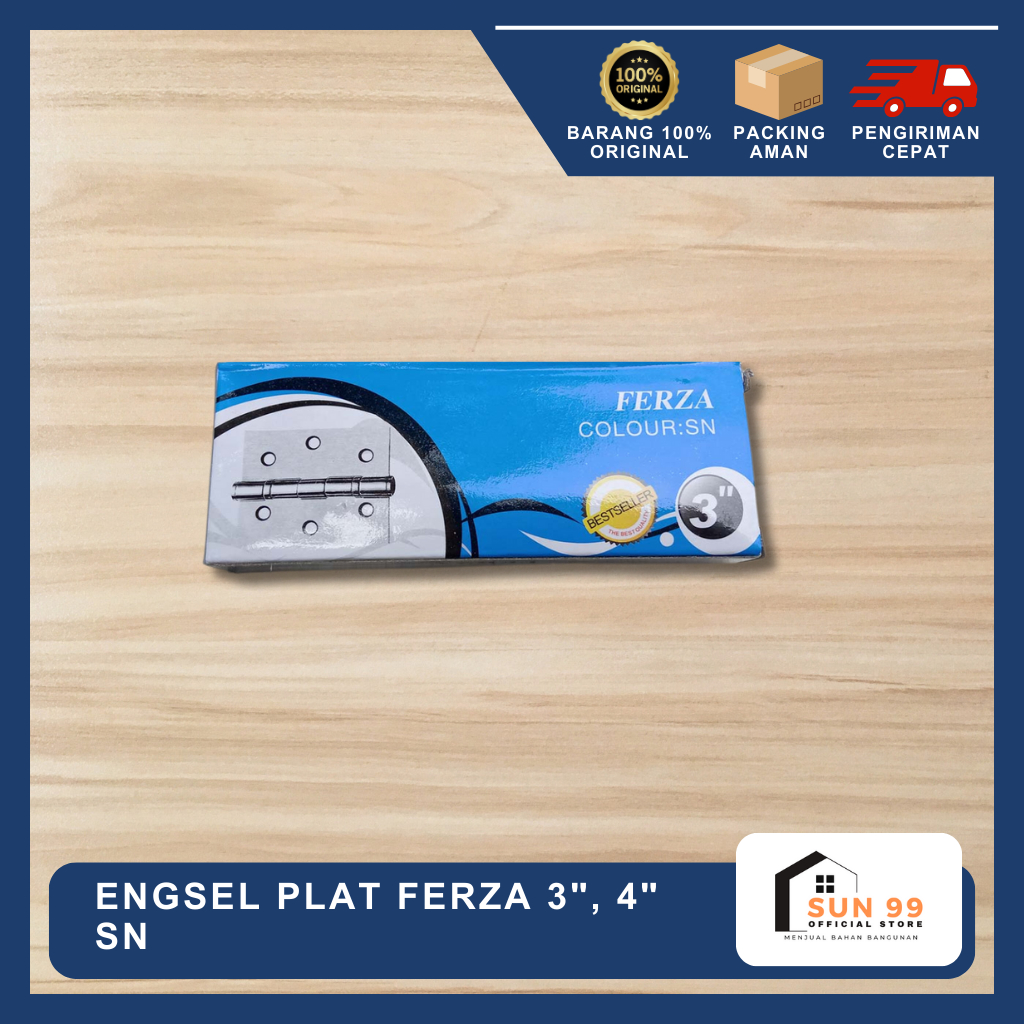Jual Engsel Plat Pintu Ferza SN Stainless 3, 4 Inch | Shopee Indonesia