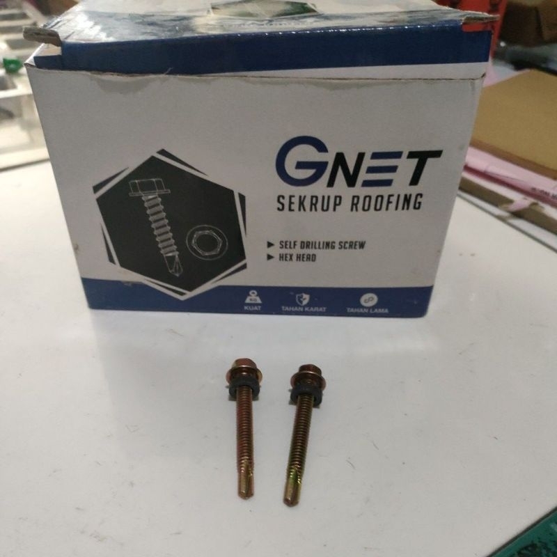 Jual sekrup atap / sekrup roofing GNET 5.5mm x 45mm (harga per 10 pcs ...