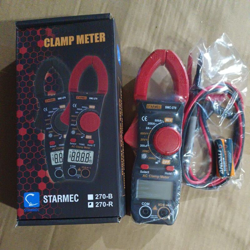 Jual TANG AMPERE DIGITAL CLAM METER DIGITAL SMC-270 | Shopee Indonesia