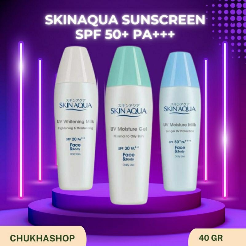 Jual Skin Aqua Skinaqua Sunscreen Gel SPF 50 PA +++/ Moisture Milk / Uv ...