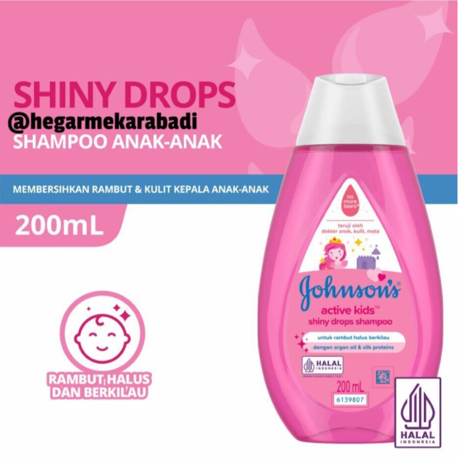 Jual Johnsons Active Kids Shiny Drop Shampoo 200ML | Shopee Indonesia