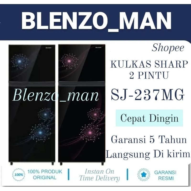 Jual KULKAS SHARP 2 PINTU SJ-237 MG | Shopee Indonesia