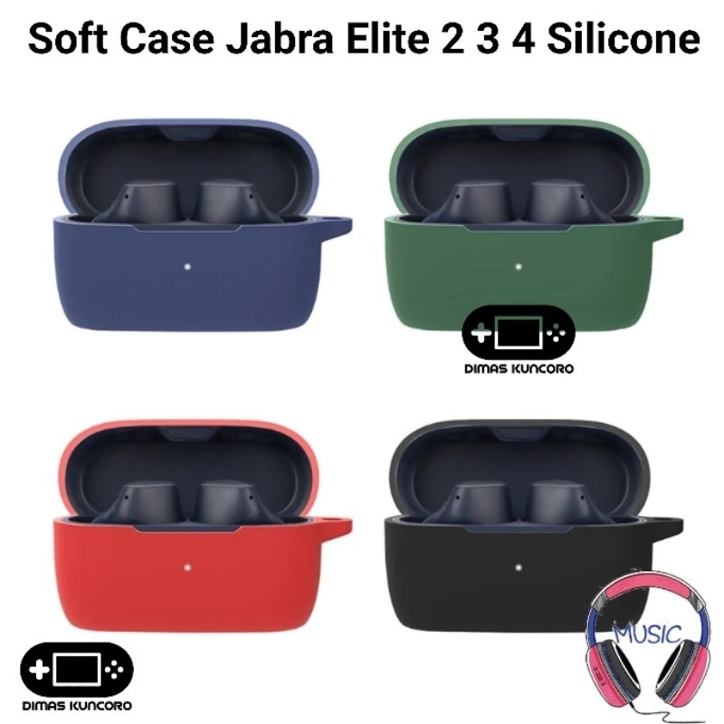 Jual Soft Case Jabra Elite 2 3 4 silicone silikon cover bumper tws ...